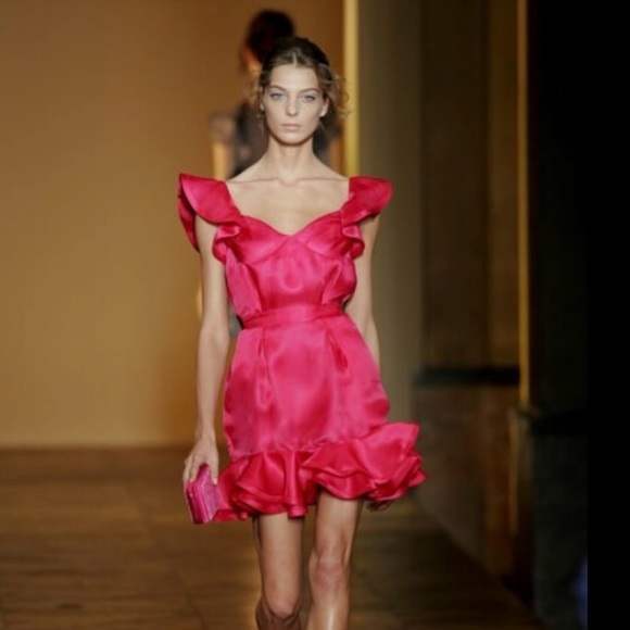 Yves Saint Laurent | Dresses | Yves Saint Laurent Ysl Runway 205 Silk ...